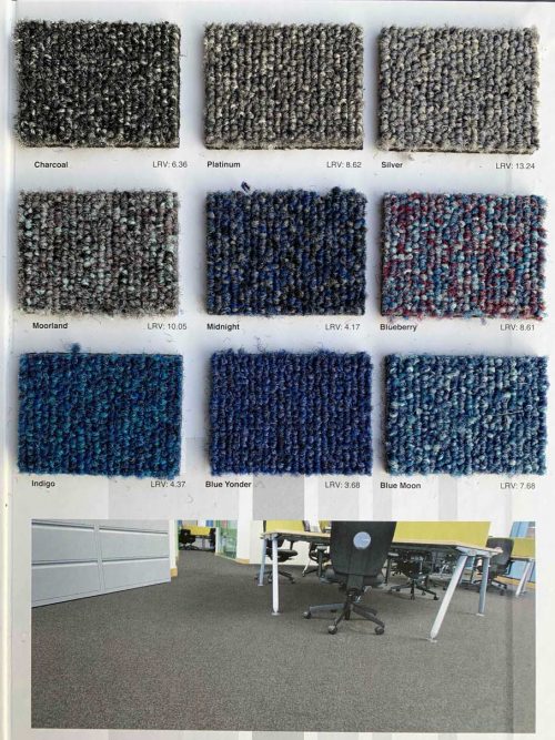 Paragon Workspace Loop Carpet Tiles | Class 33 Heavy Contract Carpet ...