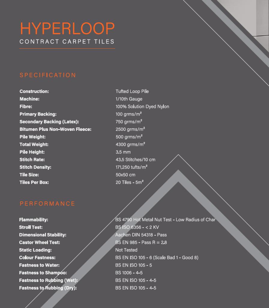 Hyperloop | Heavy-Duty Office Carpet Tiles | That Carpet Tile Company ...